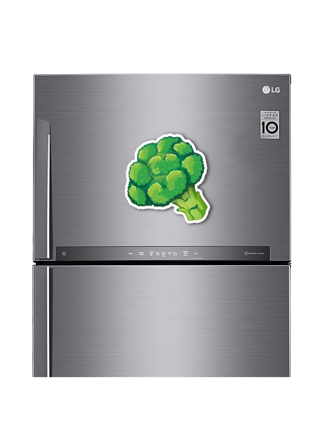 Buy ARTBUG Green & White Broccoli HD Quality Decorative Fridge Magnet ...