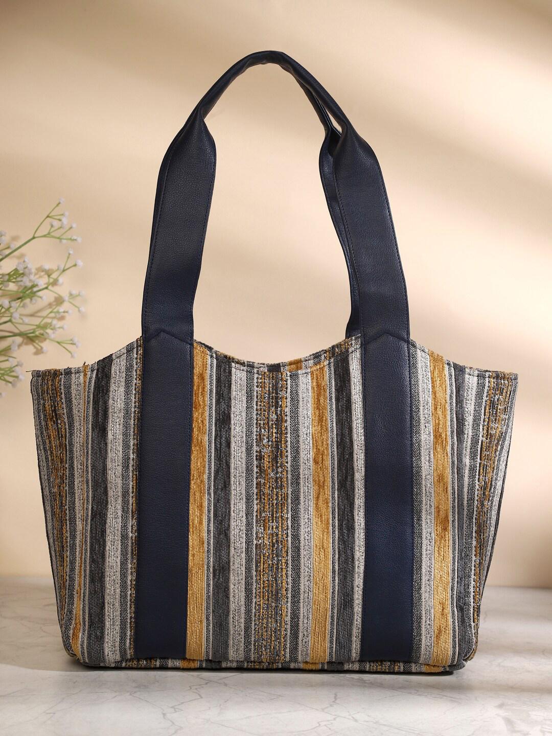 Buy DEEBACO Striped Handheld Bag - Handbags for Women 26732700 | Myntra