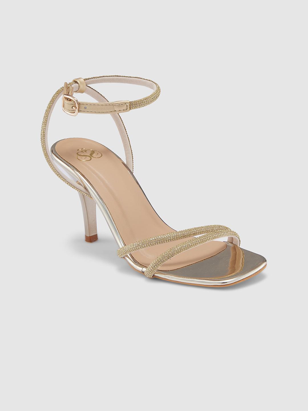 Buy Sole To Soul Embellished Open Toe Slim Heels - Heels for Women ...
