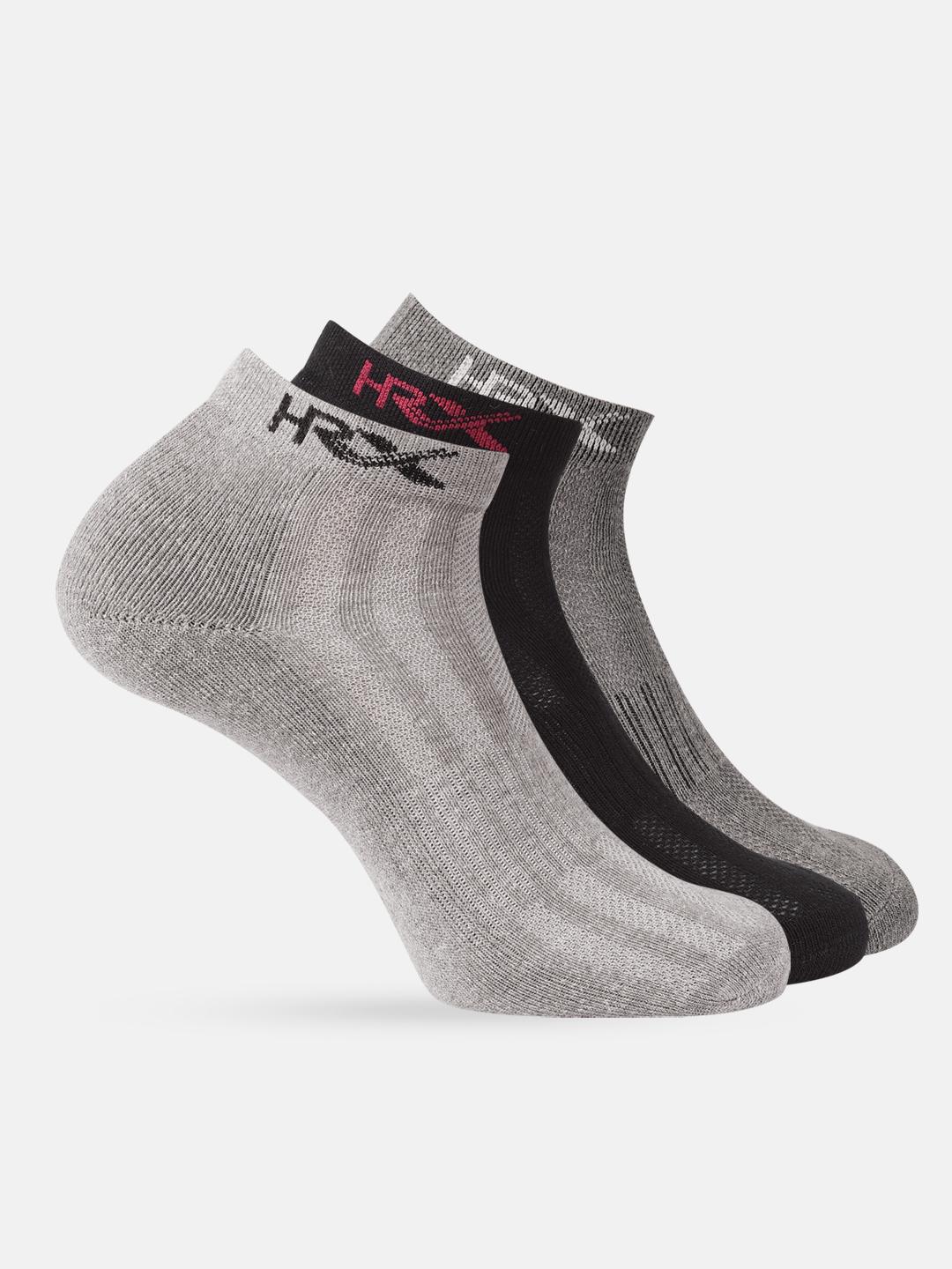 Buy HRX By Hrithik Roshan Men Set Of 3 Ankle Length Socks - Socks for ...