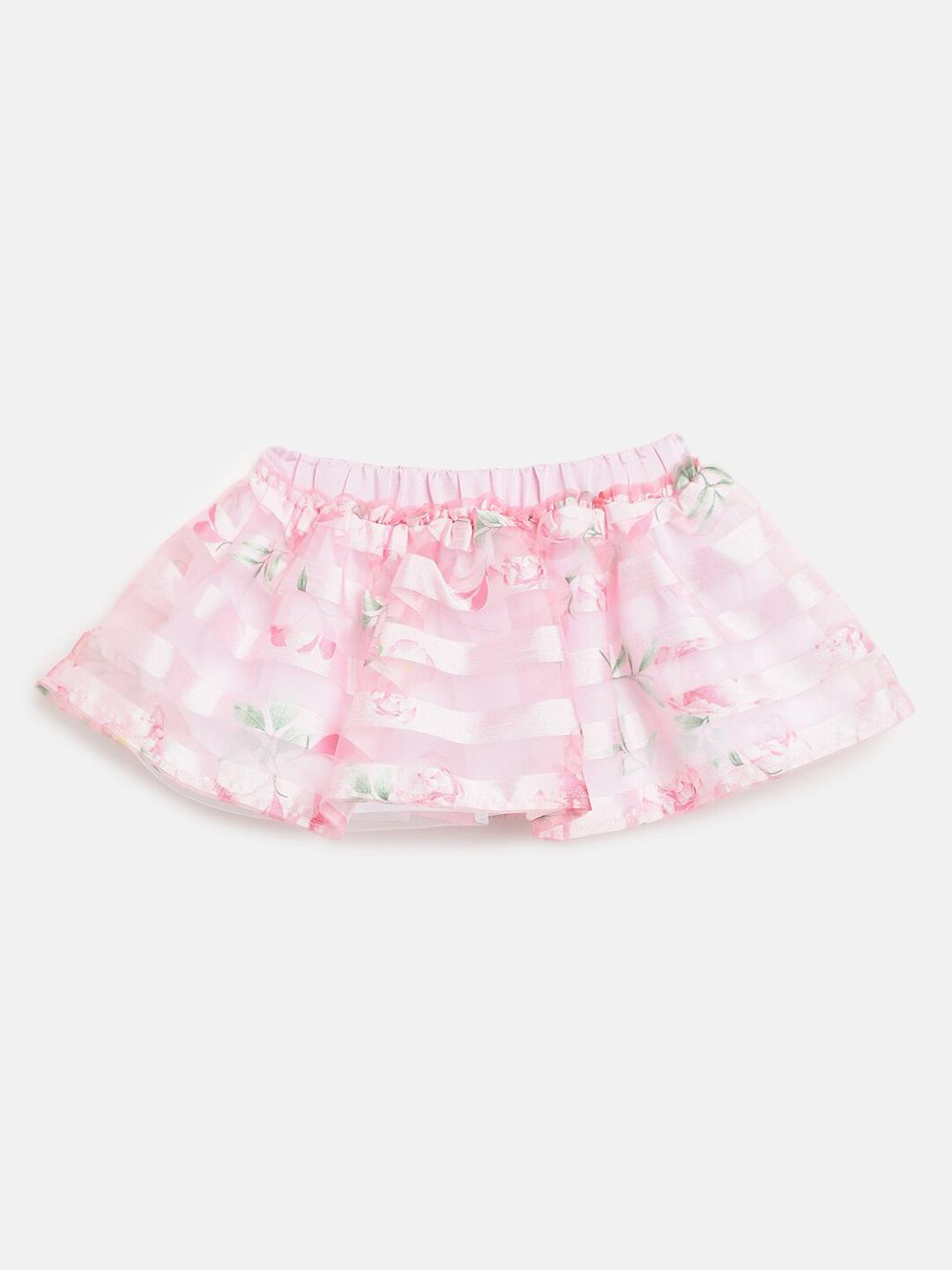 Buy Chicco Infant Girls Floral Printed Flared Skirt - Skirts for Girls ...