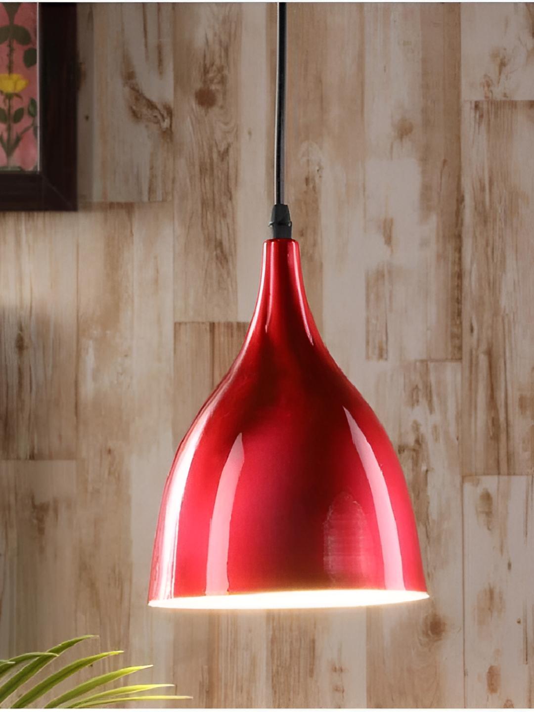 Buy Areezo Red Contemporary Metal Ceiling Lamp - Ceiling Lamps for ...