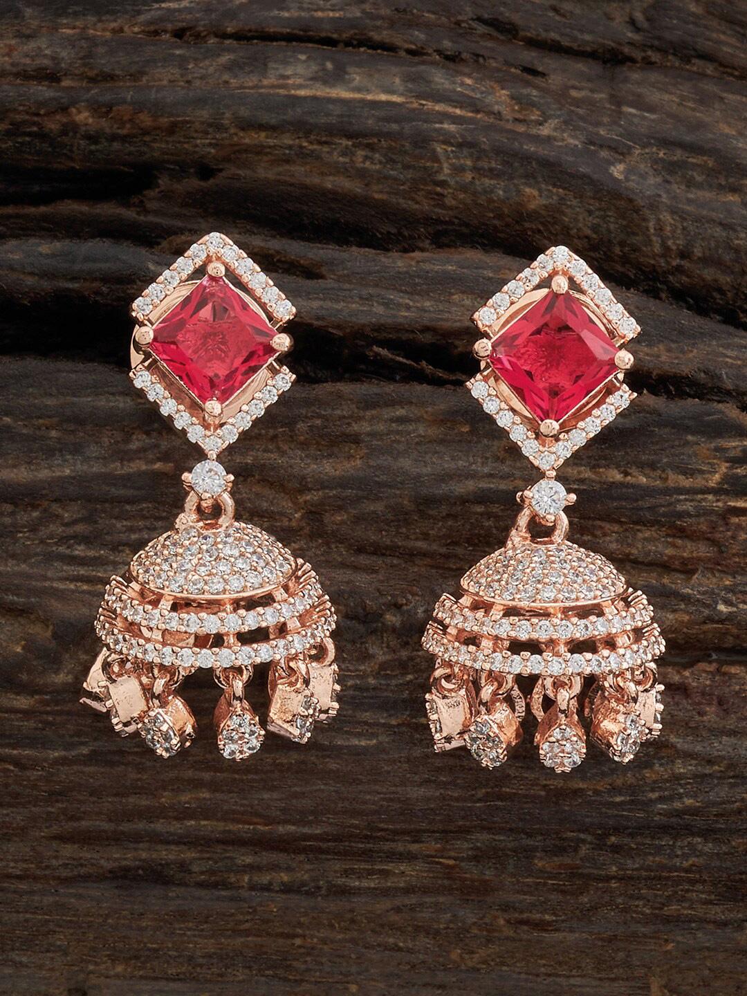 Buy Kushal's Fashion Jewellery Embellished Bridal Rose Gold Plated Dome ...