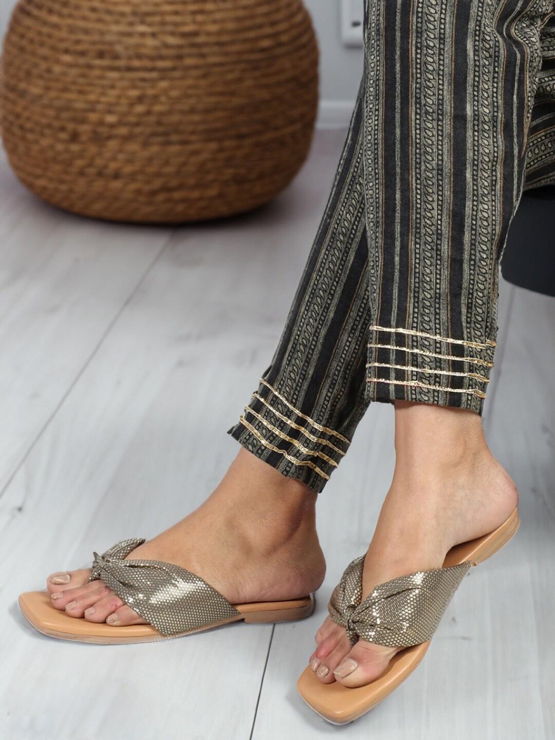 Buy Carlton London Textured Open Toe Flats - Flats for Women 26814186 ...