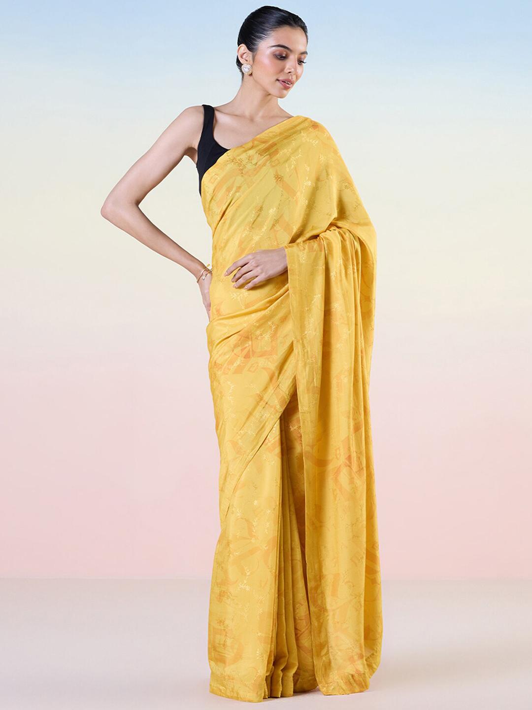 Buy Navyasa By Liva Floral Printed Liva Saree - Sarees for Women ...