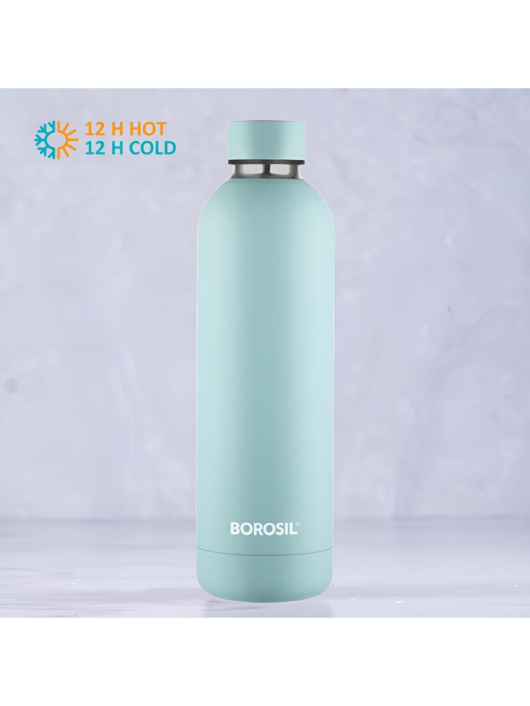 Buy BOROSIL Hydra Pacific Blue Brand Logo Stainless Steel Double Wall ...
