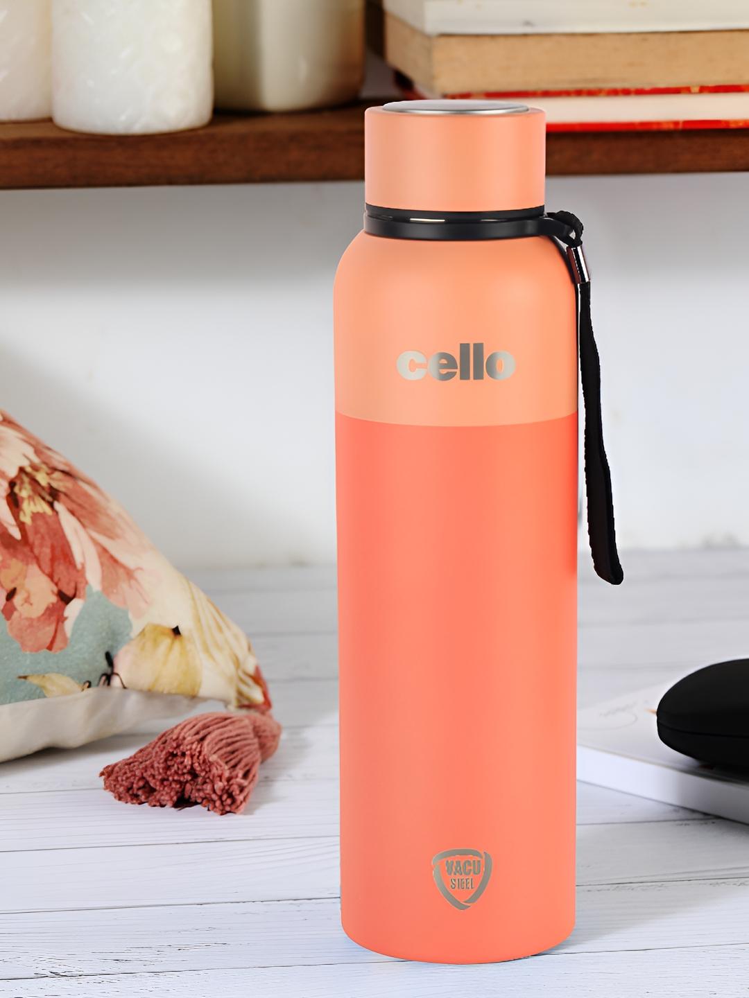 Buy Cello Neo Kent Orange Stainless Steel Double Walled Insulated Water Bottle 750 Ml - Water ...
