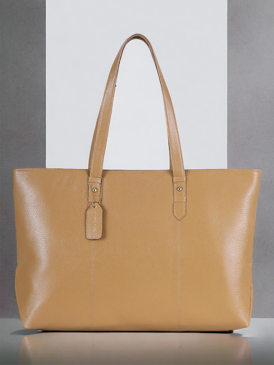 Buy Mast & Harbour Tan Structured Shoulder Bag - Handbags for Women ...