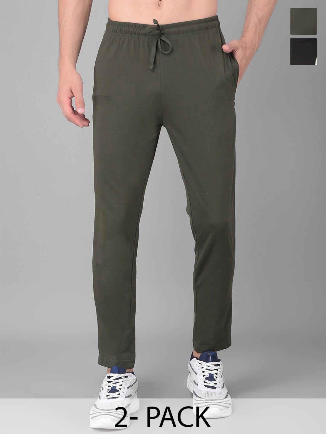 Buy Dollar Men Solid Contrast Piping Track Pant With One Side Zipper ...