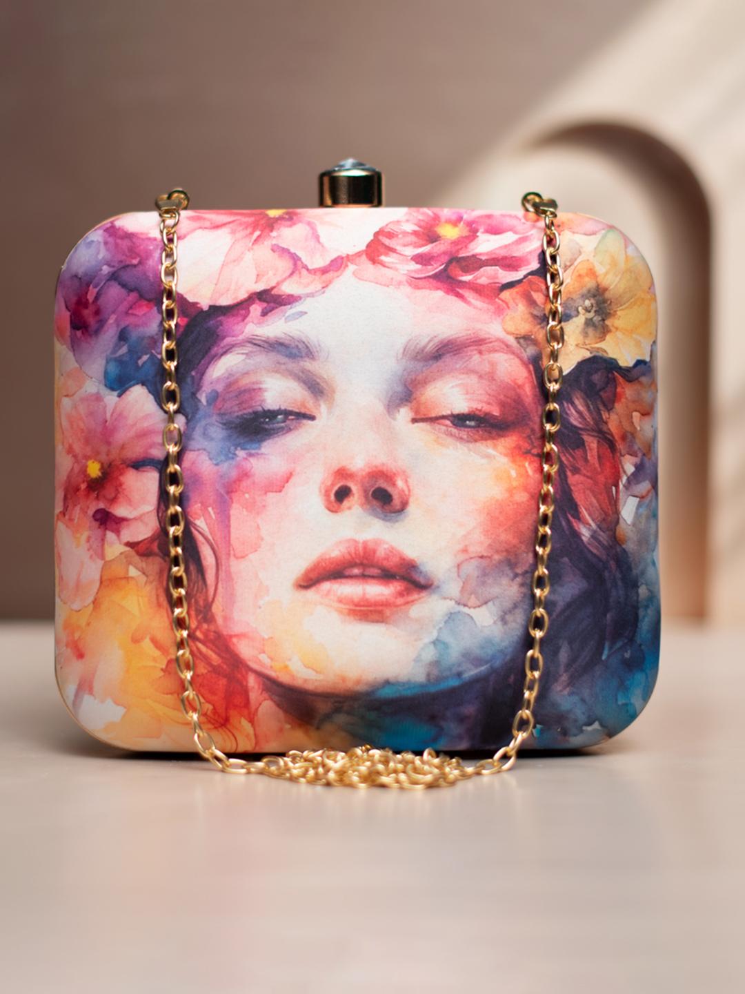 Buy ARTKLIM Floral Printed Box Clutch - Clutches for Women 26986456 ...