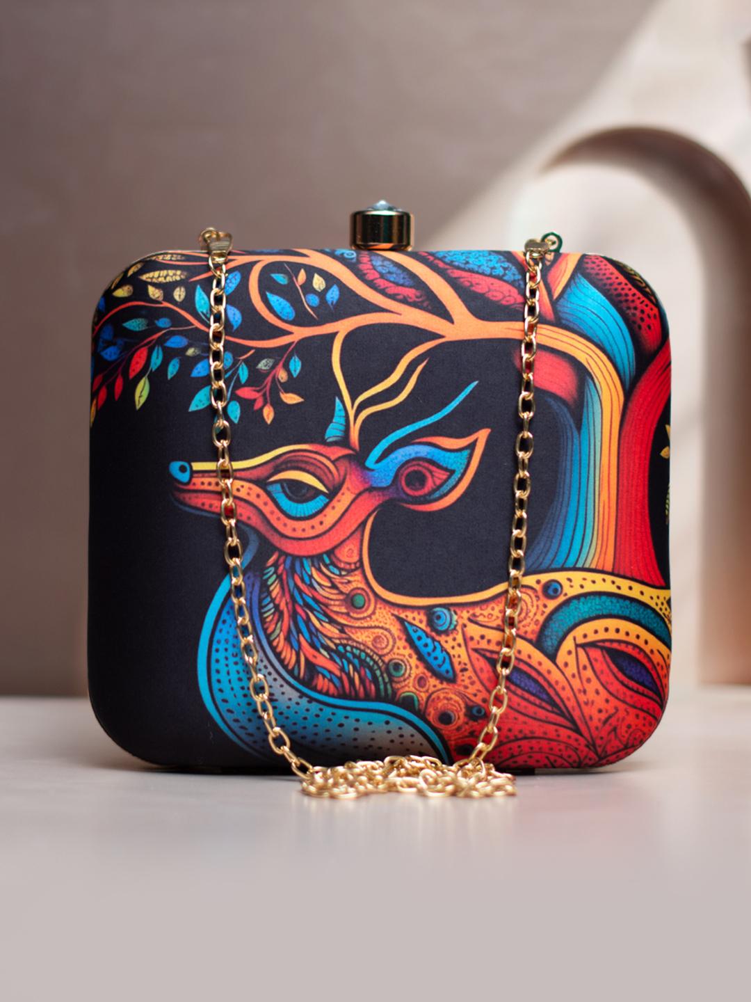 Buy ARTKLIM Printed Box Clutch - Clutches for Women 26986460 | Myntra