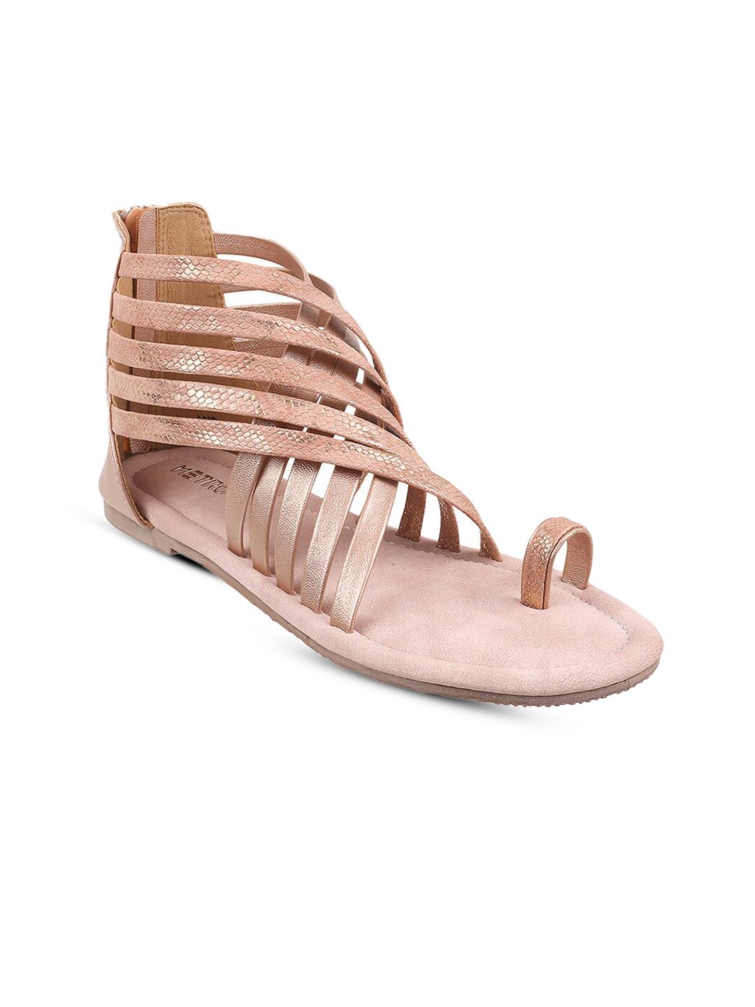 Buy Metro Embellished Open Toe Gladiators - Flats for Women 26993436 ...