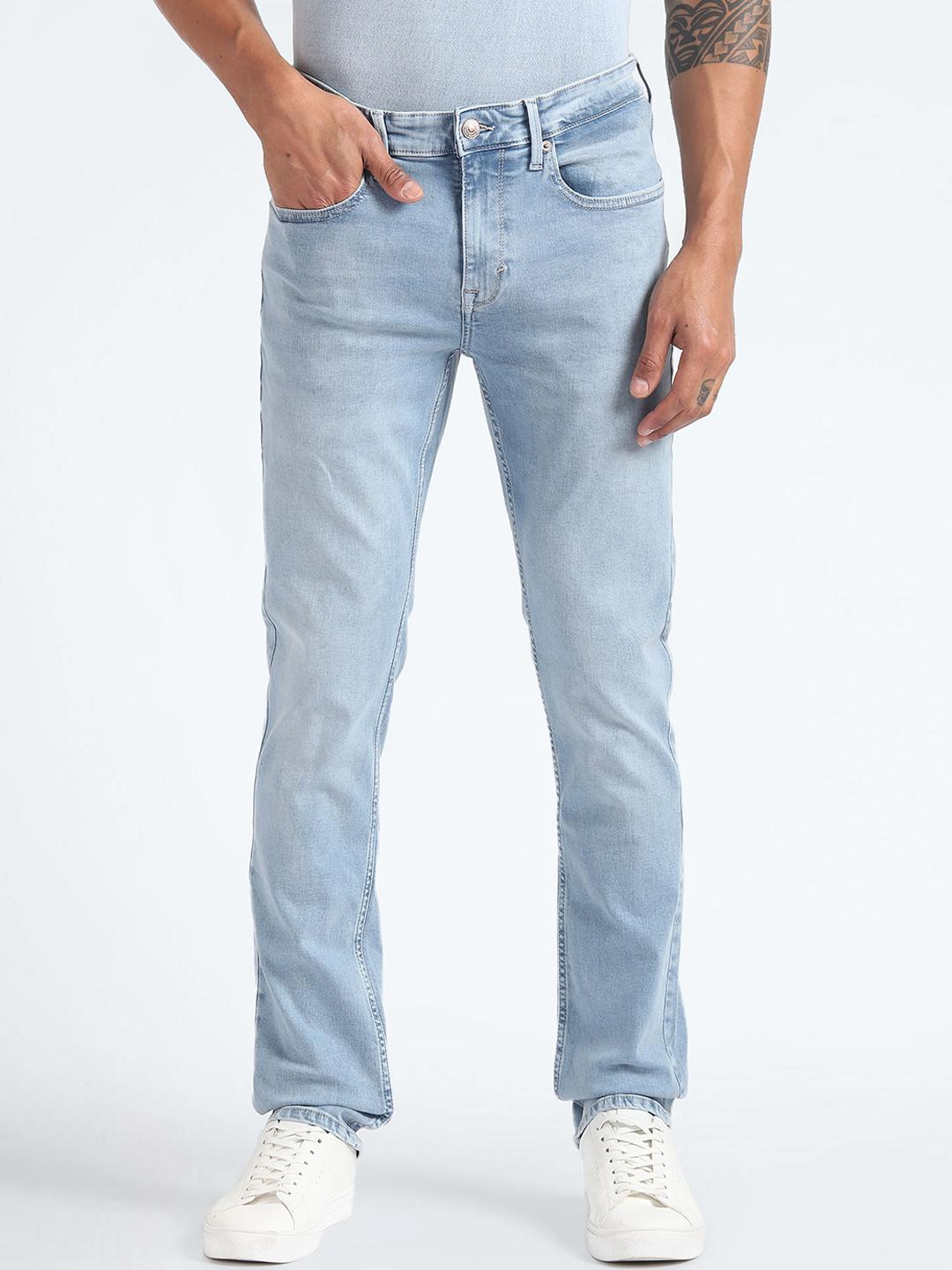 Buy Flying Machine Men Straight Fit Clean Look Stretchable Jeans ...