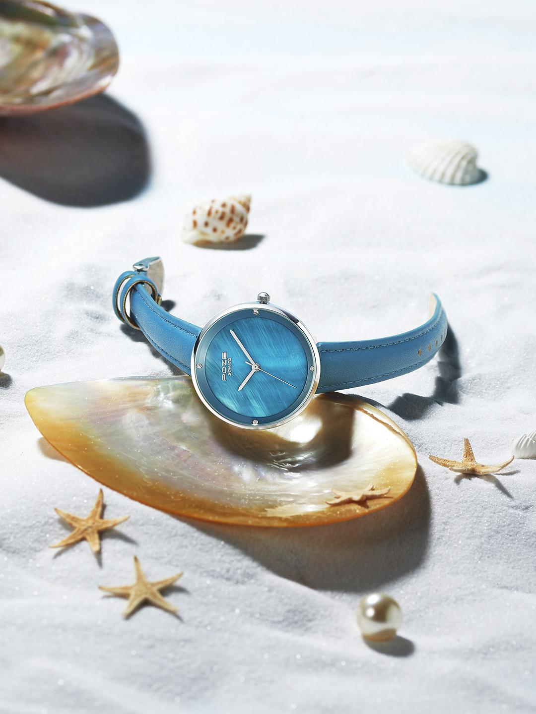 Buy Sonata Poze Women Leather Wrap Around Straps Analogue Watch ...