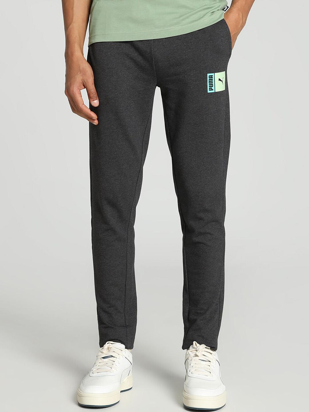 Buy Puma Stylized Logo Men Slim Fit Pants - Track Pants for Men ...