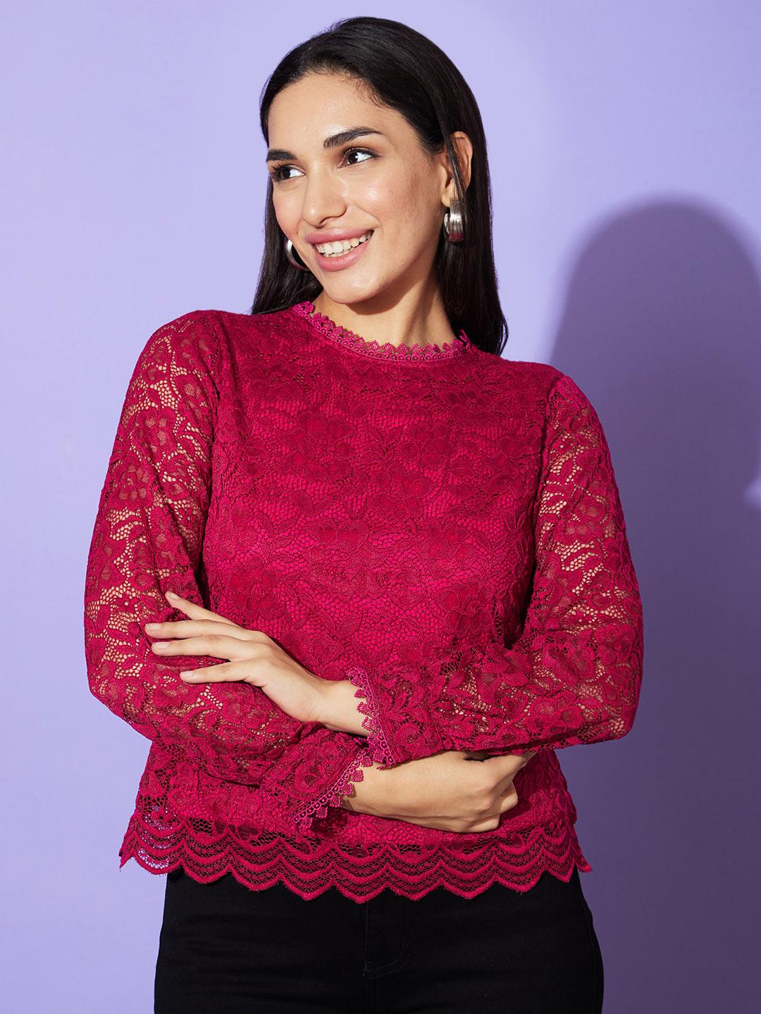 Buy Globus Lace Up Party Top - Tops for Women 27150562 | Myntra