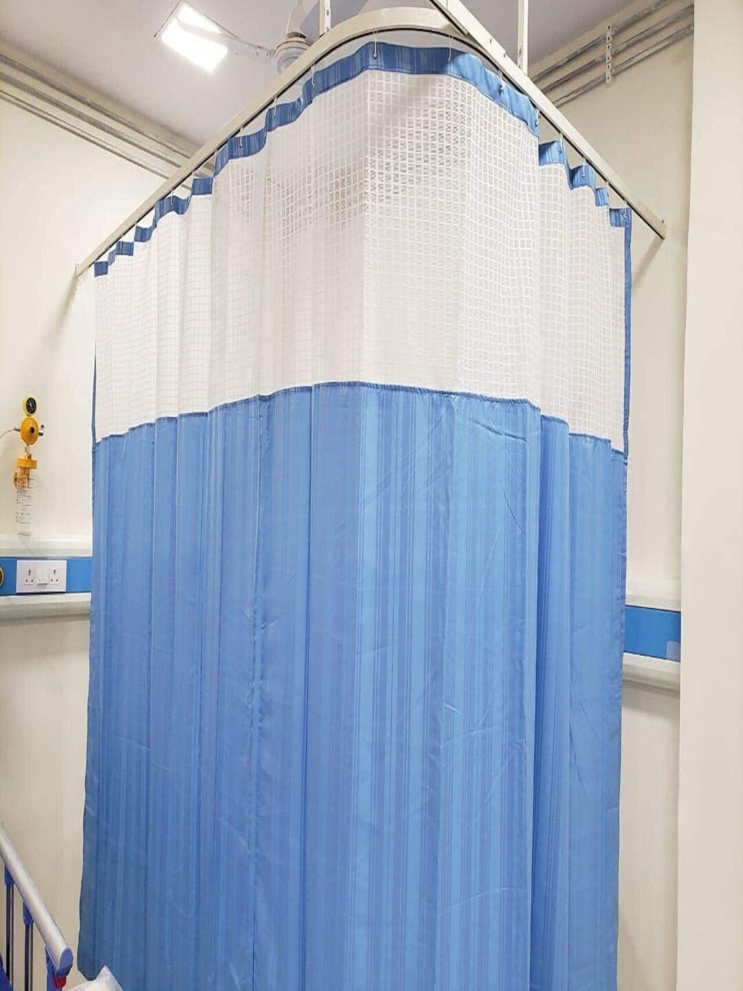 Buy CASA NEST Blue Water Proof Long Door Hospital Partition Curtain ...