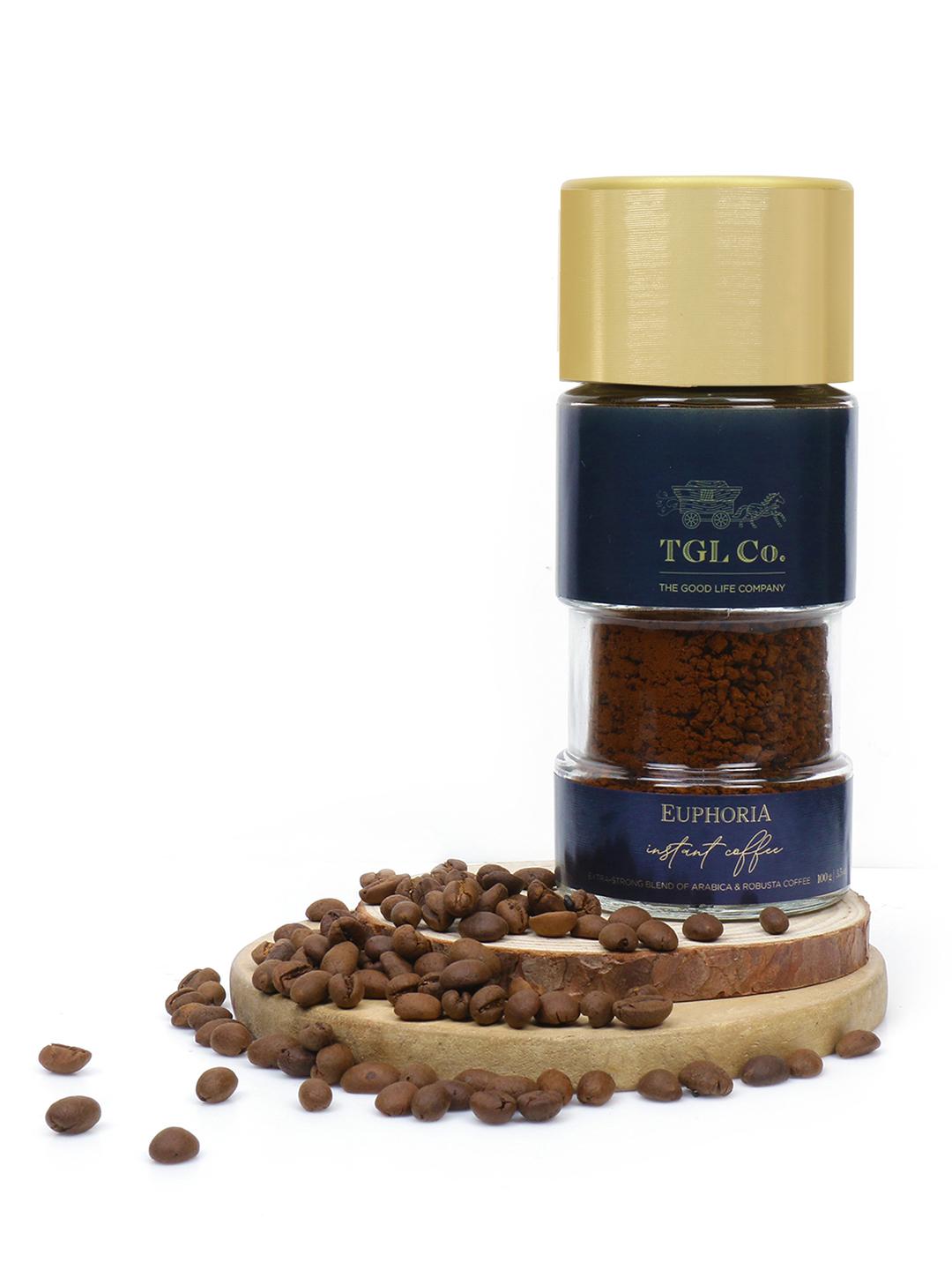 Buy TGL Co. Set Of 2 Euphoria Instant Coffee Powder 100 Gm - Coffee for ...