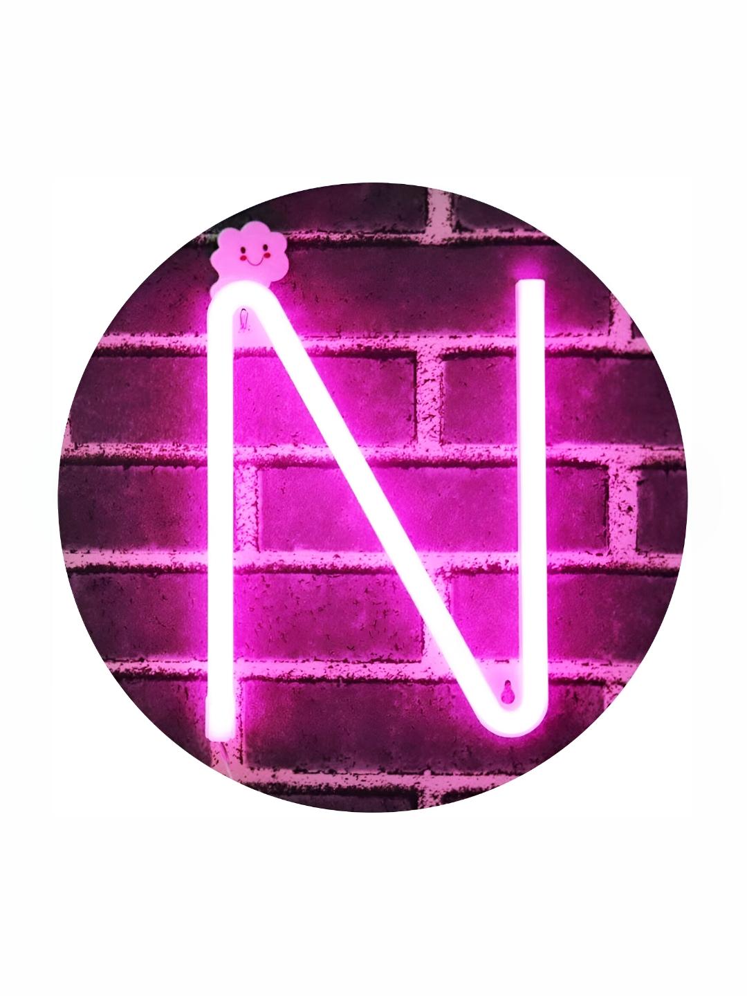 Buy Satyam Kraft Pink Acrylic N Shaped Table Lamp - Table Lamps for ...