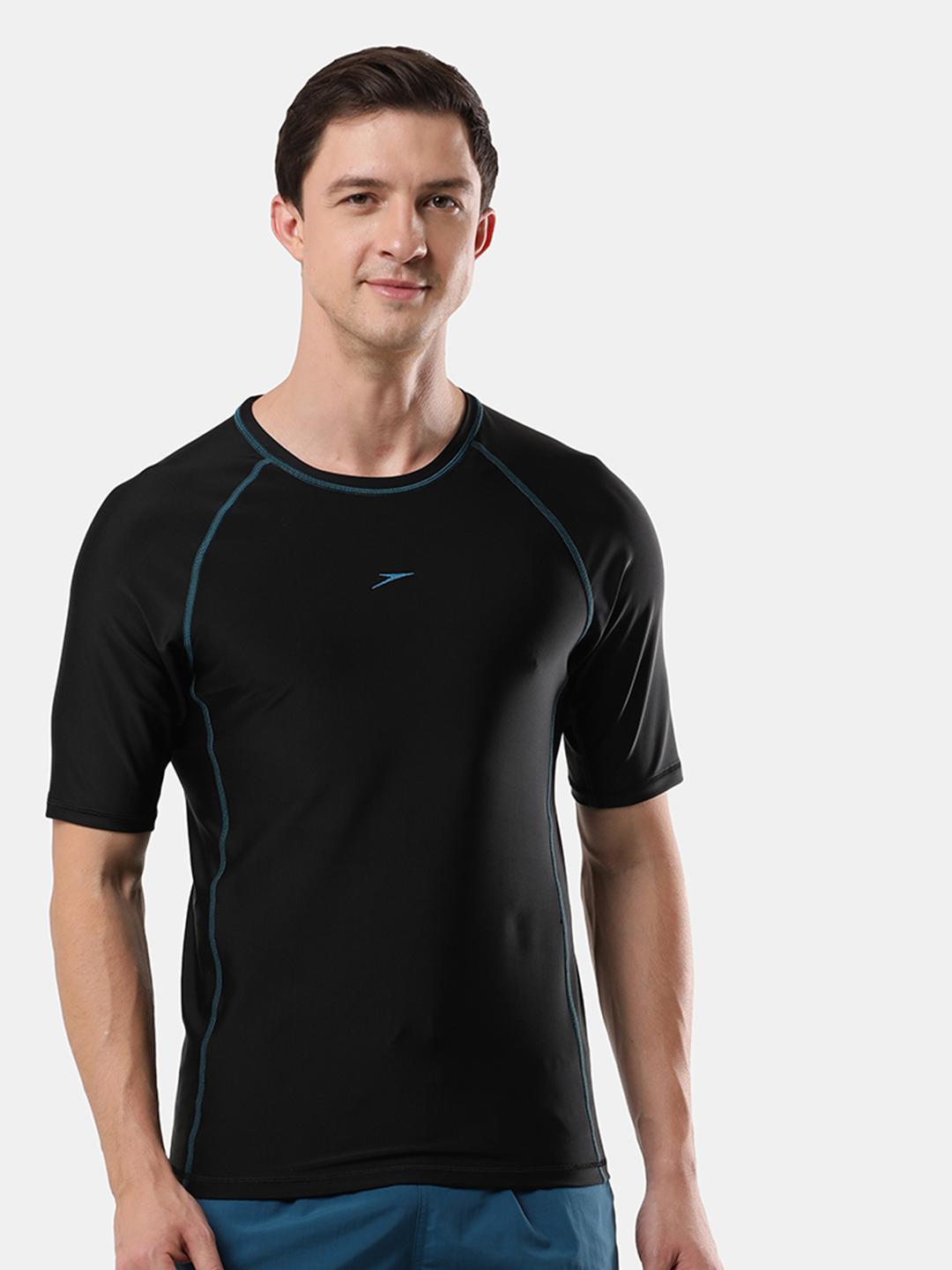 Buy Speedo Round Neck Short Sleeve Sun Protection Swim T Shirt - Swim ...