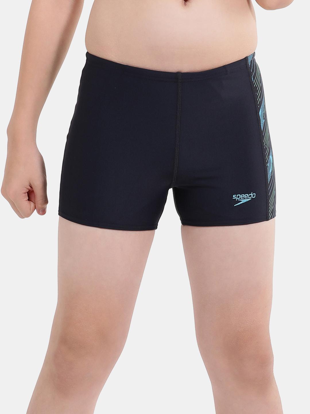 Buy Speedo Boys Printed Detailed Mid Rise Swim Bottoms - Swim Bottoms ...