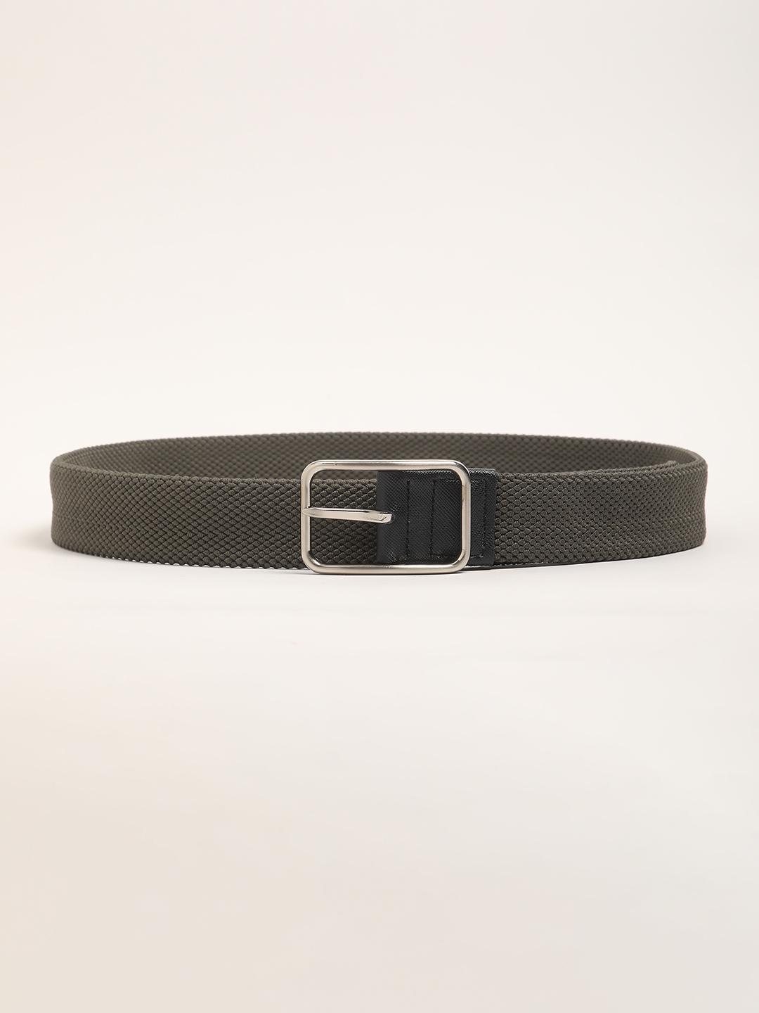 Buy THE BEAR HOUSE Men Woven Design Canvas Casual Belt - Belts for Men ...