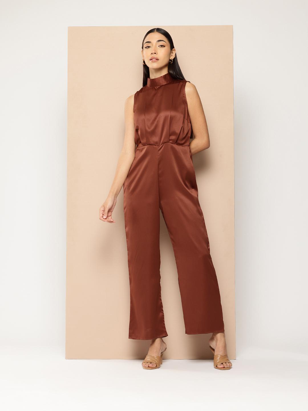 Buy Chemistry Satin Basic Jumpsuit - Jumpsuit for Women 27361316 | Myntra