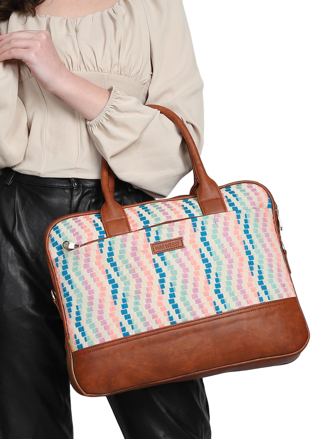 Buy MINI WESST Unisex Printed Laptop Bag Up To 16 Inch - Laptop Bag for ...