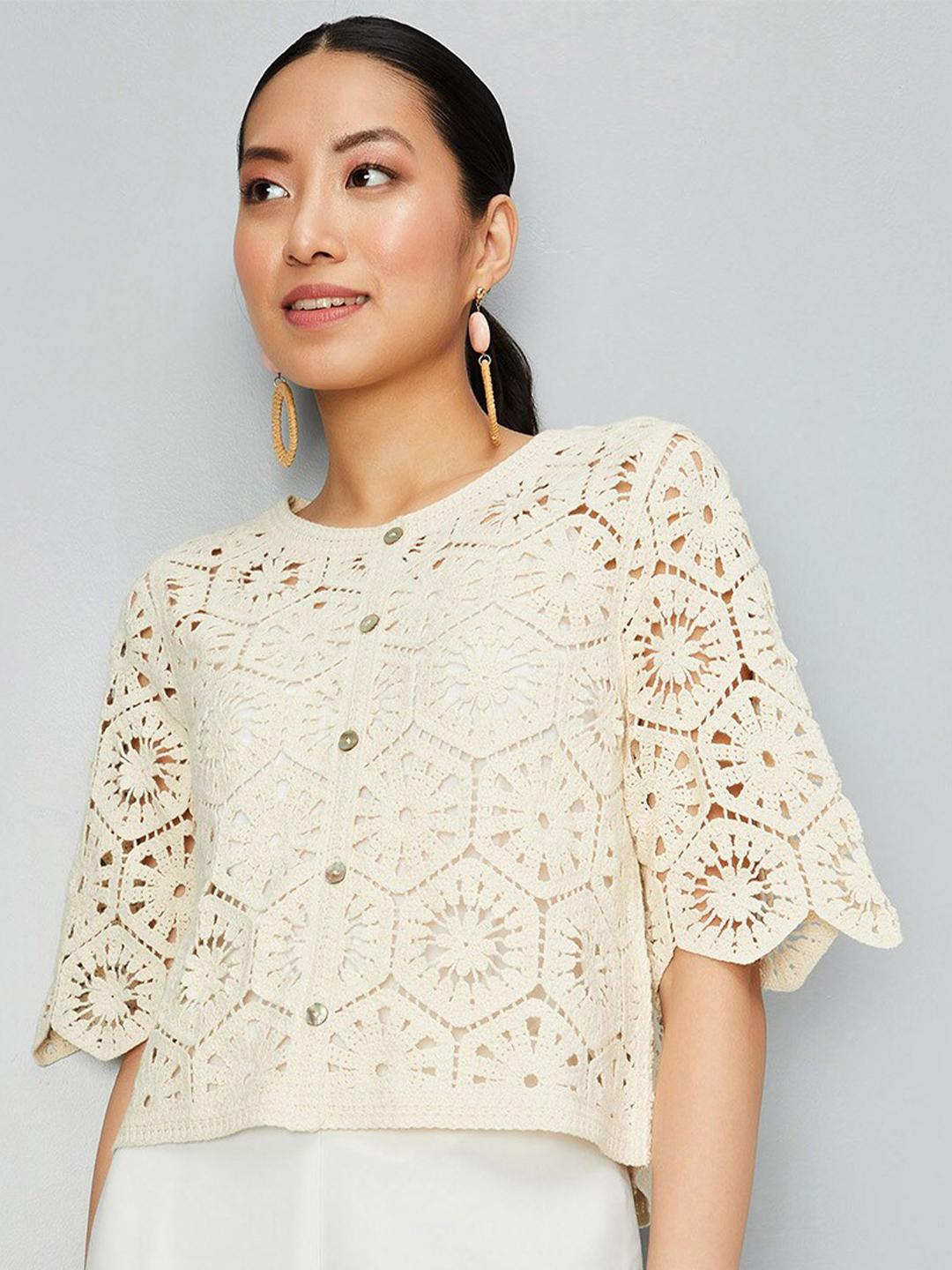 Buy Max Self Designed Cotton Top - Tops for Women 27386540 | Myntra