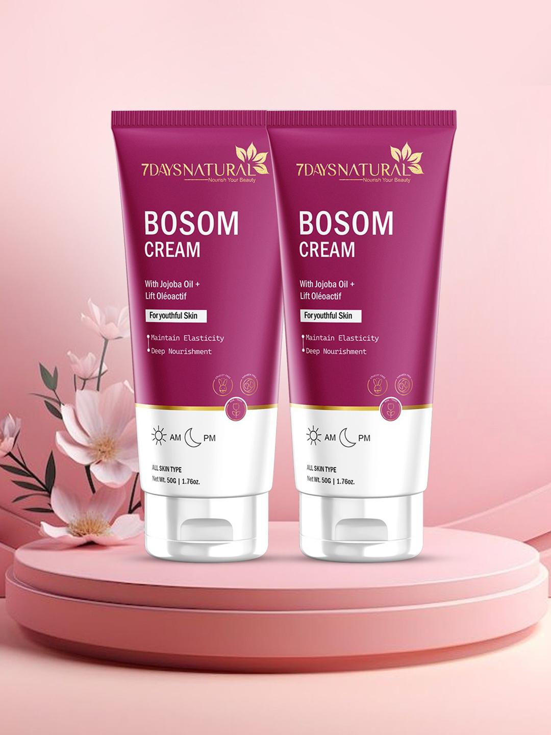 Buy 7DAYSNATURAL Set Of 2 Natural Bosom Cream With Aloe Vera 50g Each ...