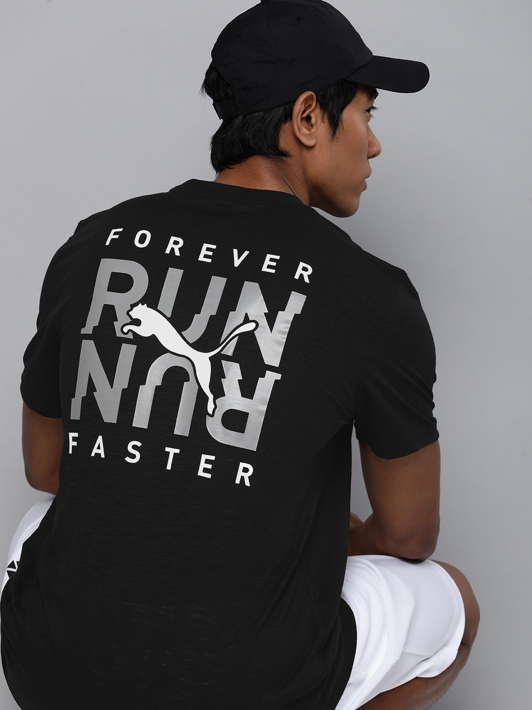 Buy Puma Men Graphic Run Emblem Training T Shirt - Tshirts for Men ...