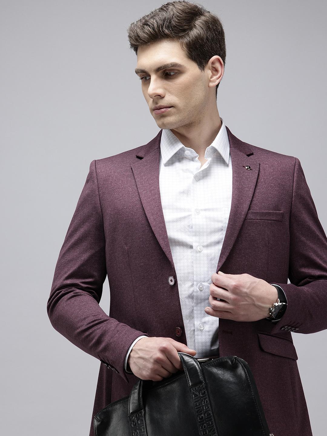 Buy Van Heusen Ultra Slim Fit Single Breasted Formal Blazer - Blazers ...