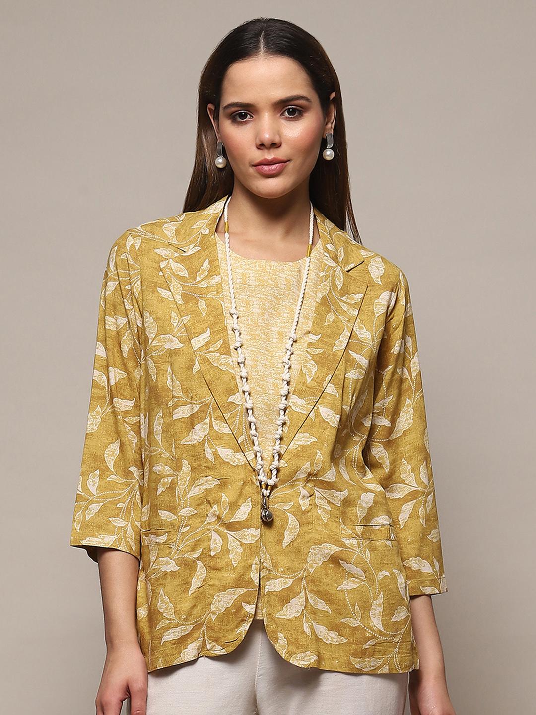 Buy Biba Women Floral Tailored Jacket - Jackets for Women 27407492 | Myntra