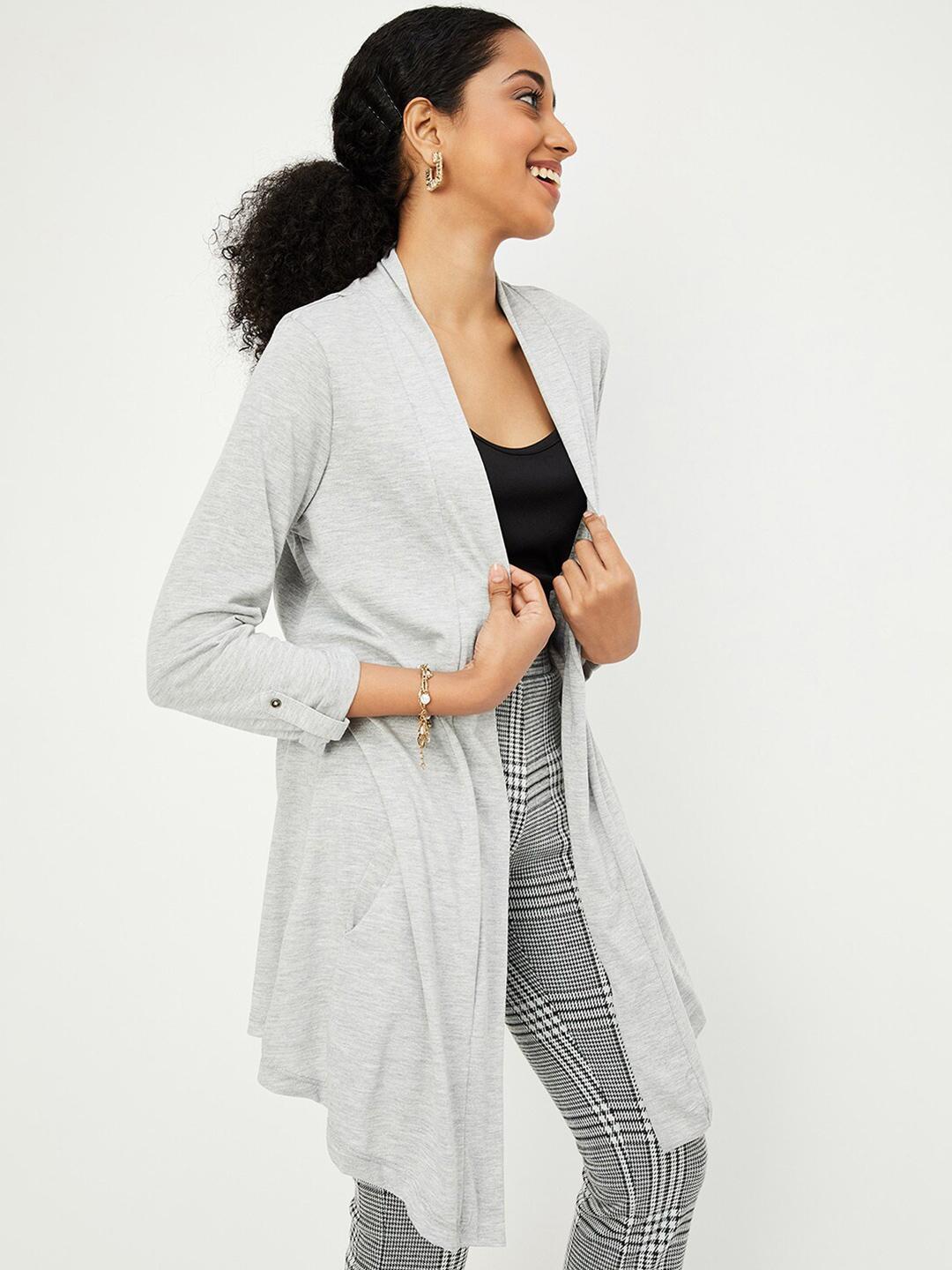 Buy Max Longline Acrylic Open Front Shrug - Shrug for Women 27412658 ...