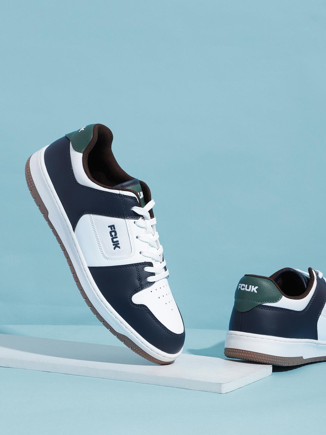 Buy FCUK Men Perforated Colourblocked Sneakers - Casual Shoes for Men ...