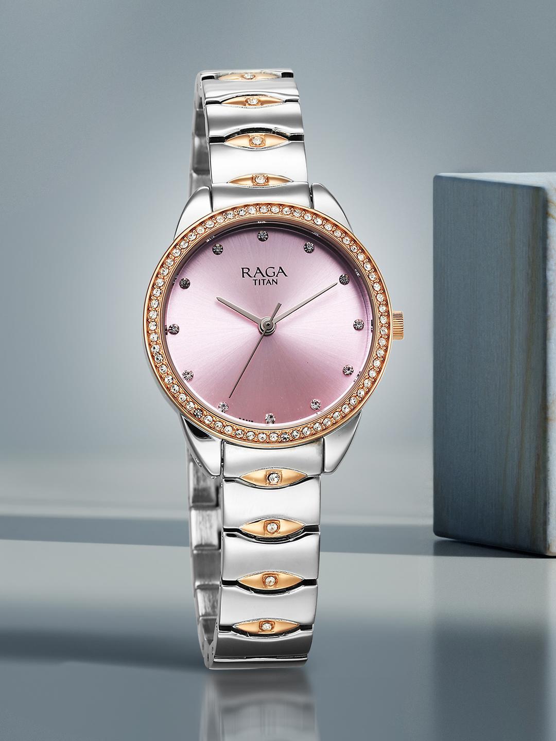Buy Titan Raga Showstopper Quartz Analog With Pink Dial Watch For Women ...