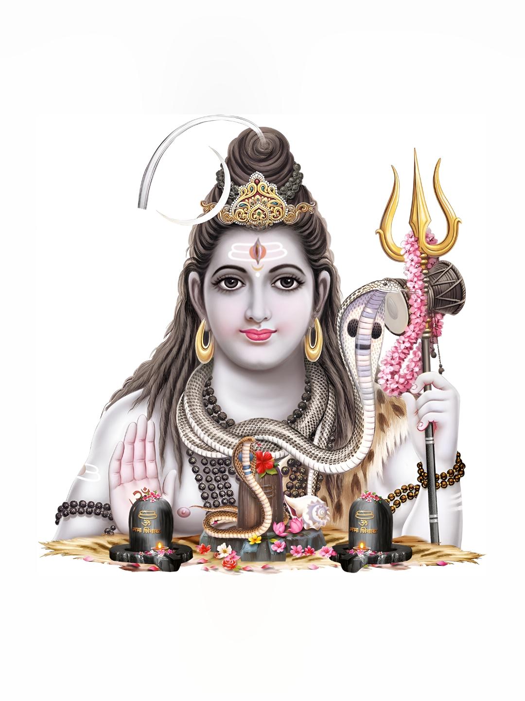 Buy Aquire Grey Shiv Ji Modern Art Decals And Stickers - Decals And ...