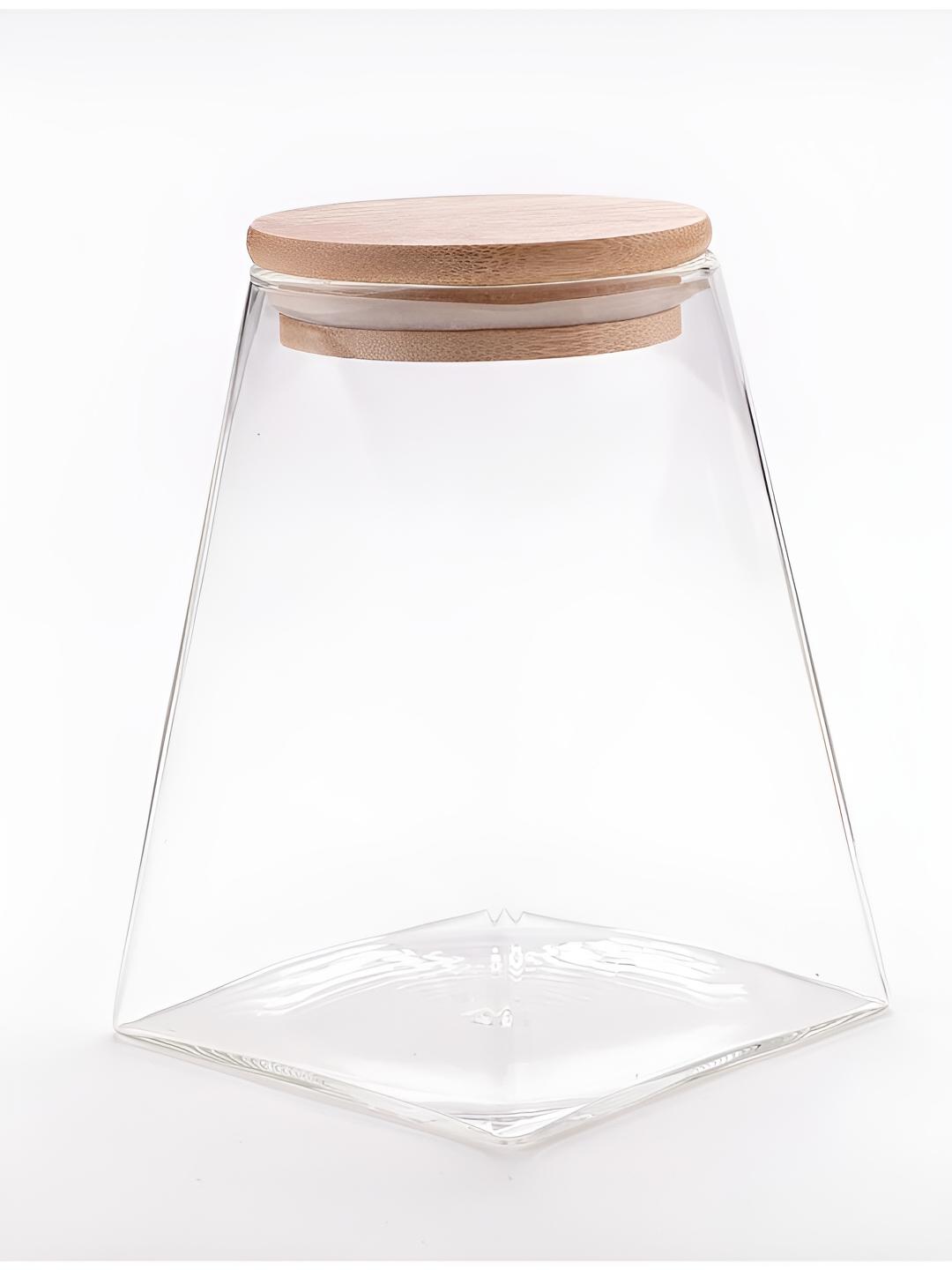 Buy Kuber Industries White Glass Air Tight Flip Top Graduated Container ...