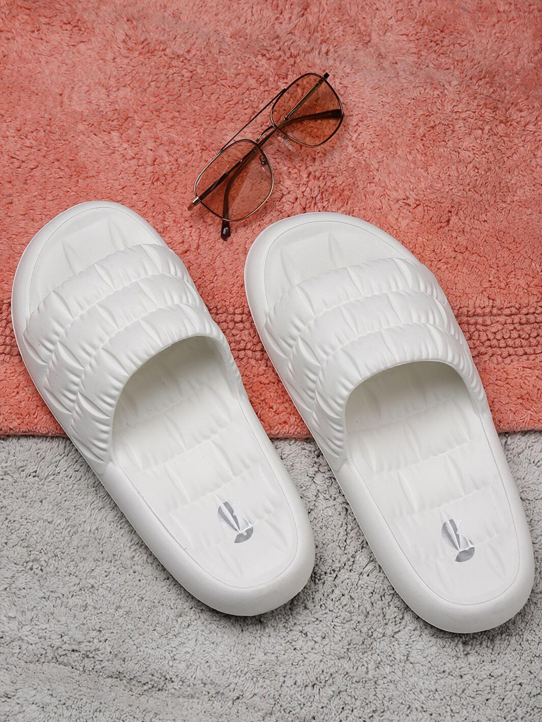 Buy Solethreads Men PUFFER Solid Waterproof Texture Sole Slides - Flip ...