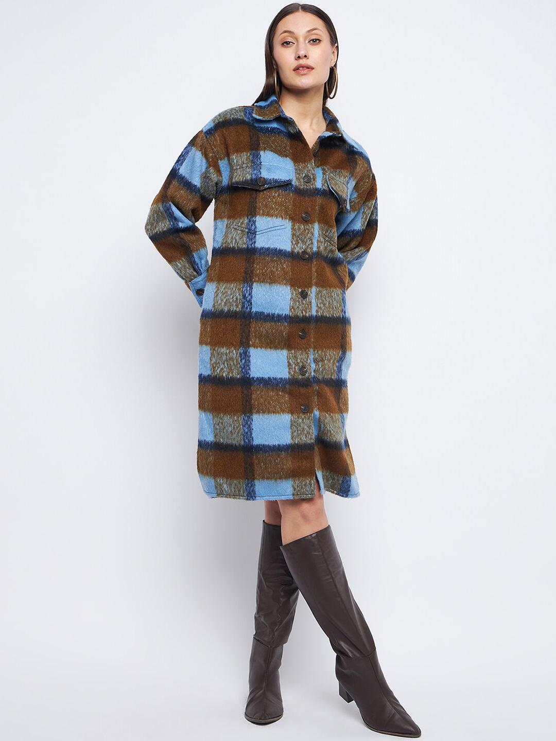 Buy Madame Checked Longline Tailored Jacket - Jackets for Women ...