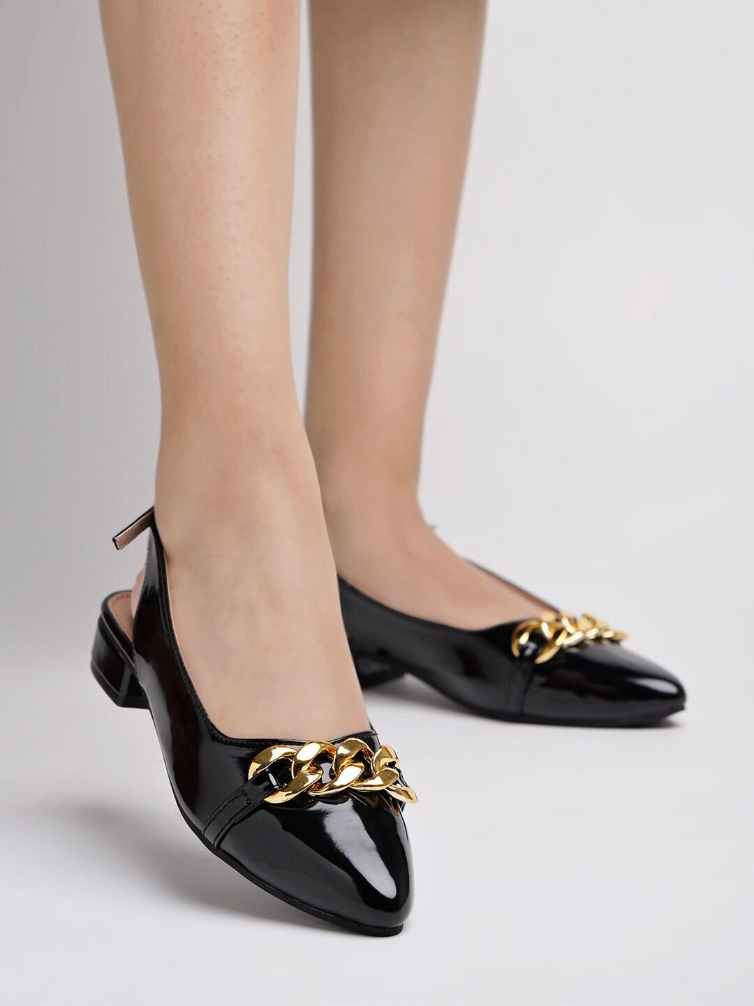 Buy Shoetopia Embellished Pointed Toe Block Heel Pumps - Heels for ...
