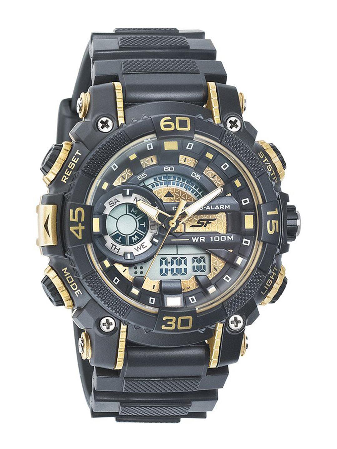 Buy Sf Quartz Analog Digital With Black Dial Watch For Men Nt77070pp08 ...