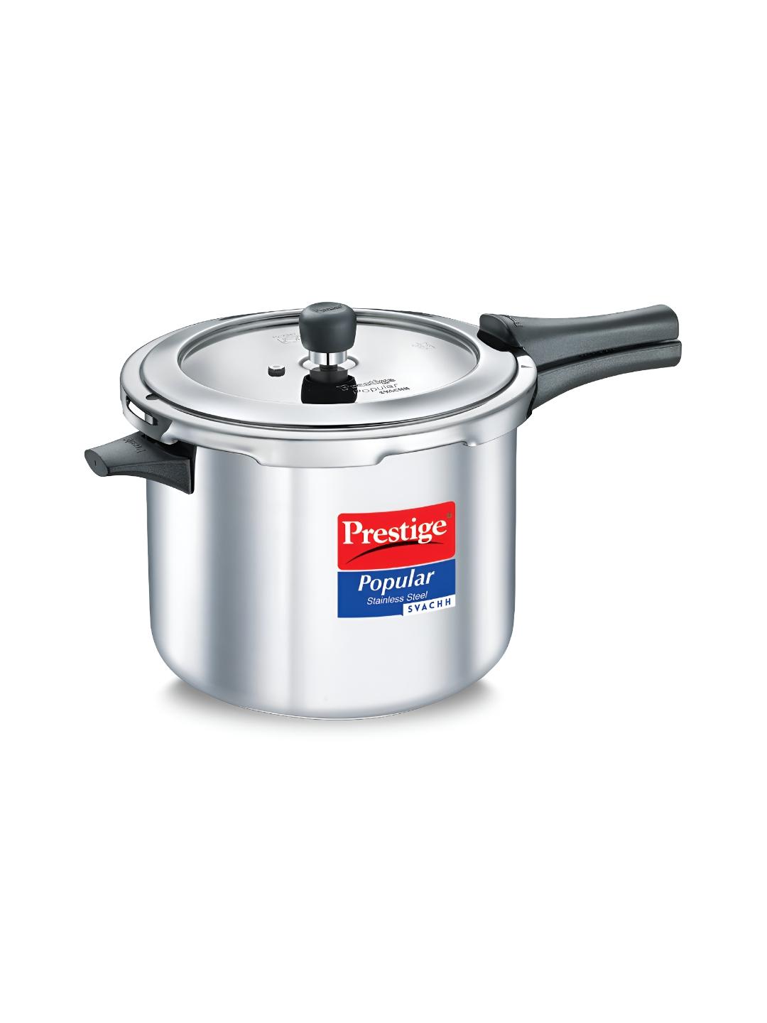 Buy Prestige Svachh Silver Stainless Steel Induction Base Outer Lid ...