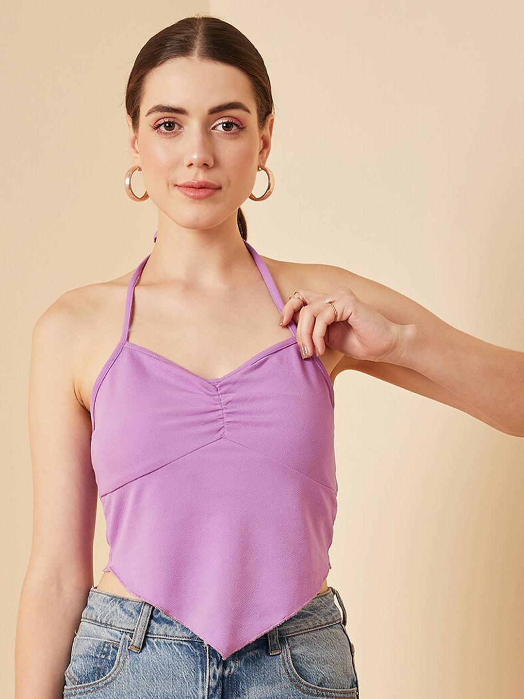 Buy RARE Lavender Halter Neck Regular Top - Tops for Women 27617432 ...