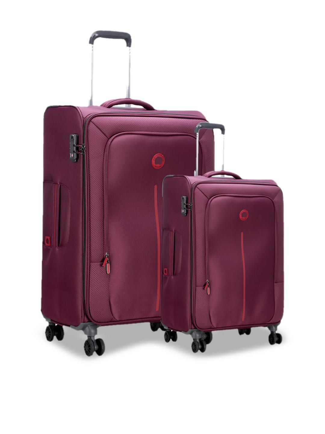 Buy DELSEY PARIS CARACAS Pack Of Large & Cabin Suitcase Soft Sided ...