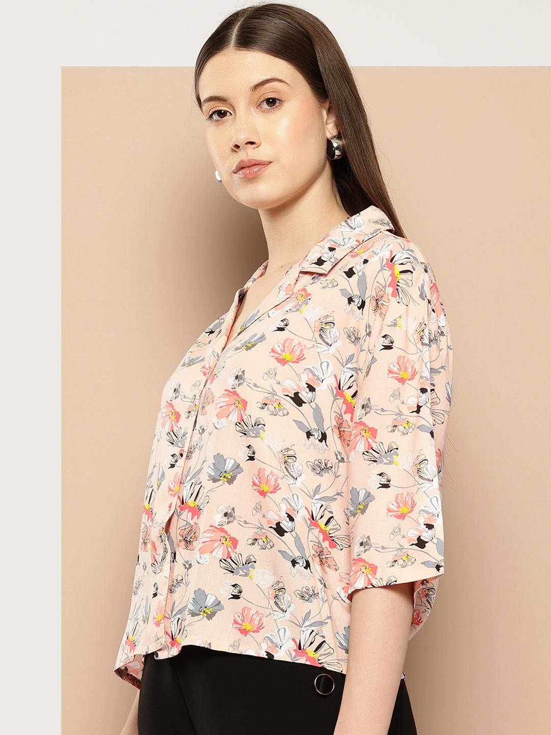 Buy Her By Invictus Women Floral Printed Casual Shirt - Shirts for ...