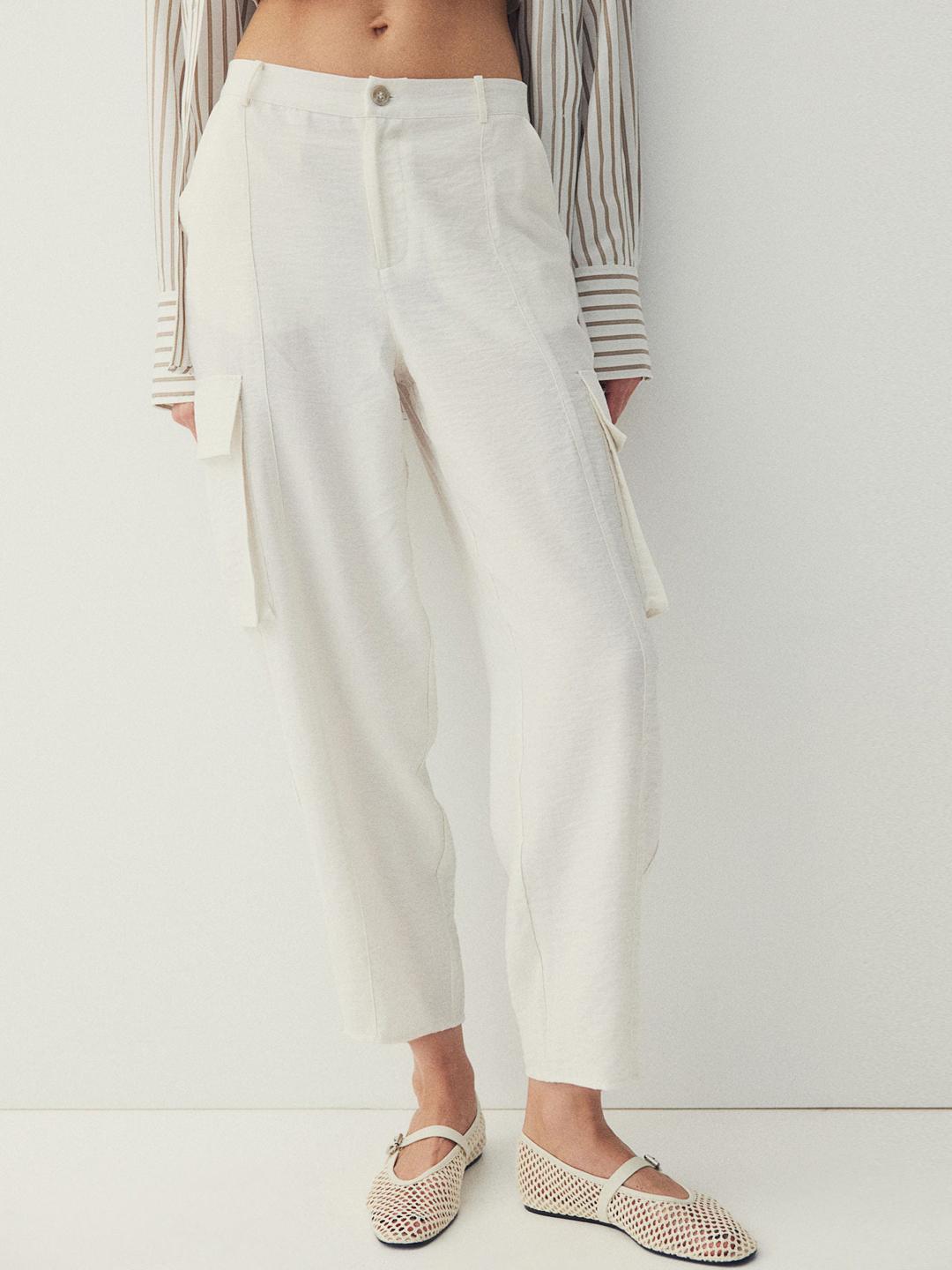 Buy H&M Women Cargo Trousers - Trousers for Women 27726260 | Myntra