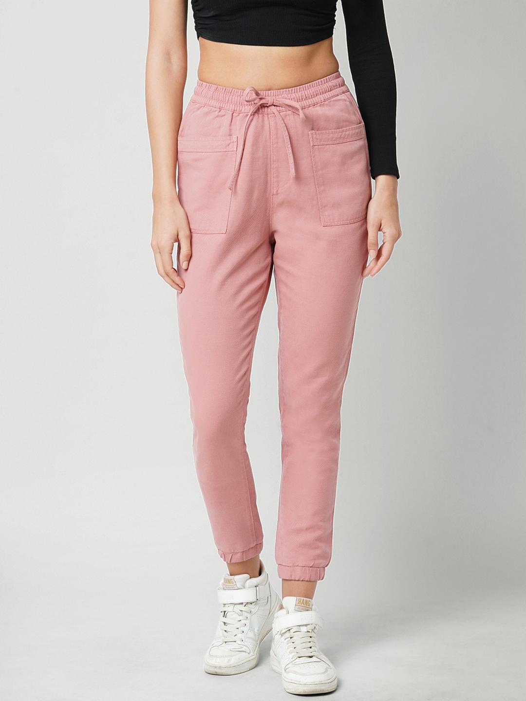 Buy Kraus Jeans Women Loose Fit High Rise Joggers Trousers - Trousers ...