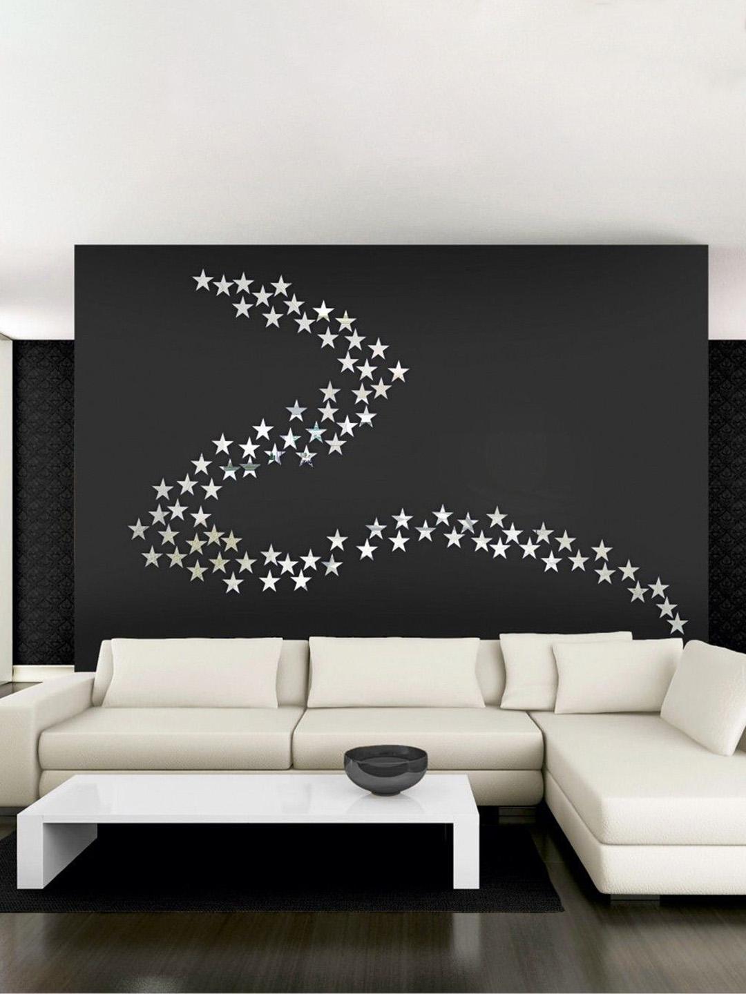 Buy Wall1ders 100 Pieces Black Star Shaped Acrylic Wall Stickers ...