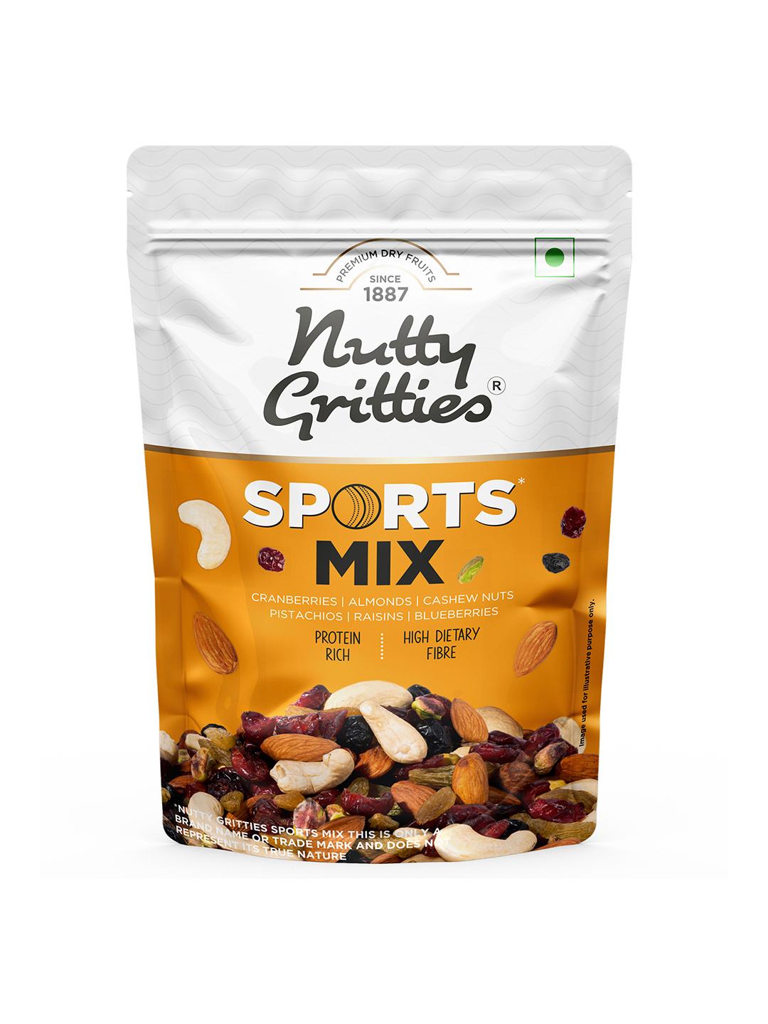 Buy Nutty Gritties Sports Mix 200gm - Nuts Seeds And Dried Fruits for ...